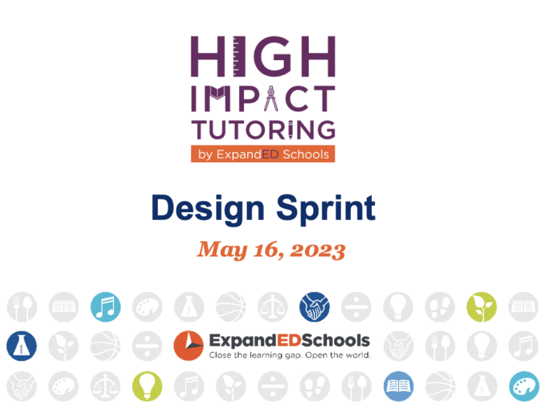 High-Impact Tutoring - ExpandED Schools